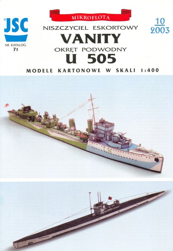 papercraft-database: [JSC 071] - Vanity, U 505